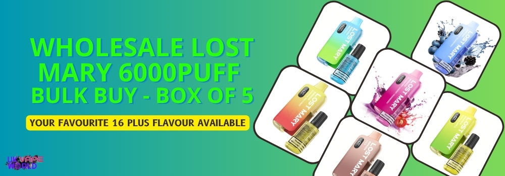Wholesale Lost Mary 6K Puff – 16 Plus Flavours 6000 Puffs