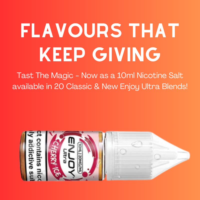 Enjoy Ultra Vapes - 9000 Nic Salts, 10K Prefilled Pod Kits