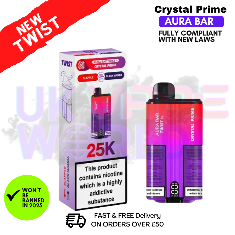 Aura Bar 25000 Puff By Crystal Prime | Lowest Price