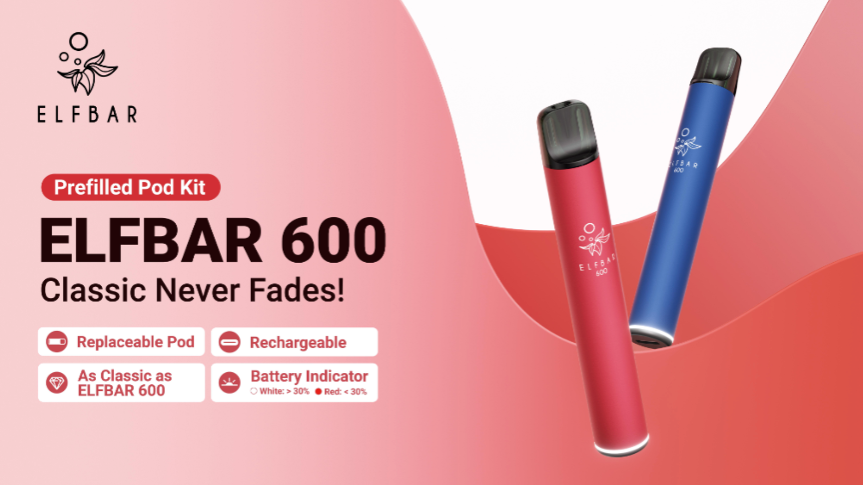 Elf Bar EB600 Replacement Prefilled Pod