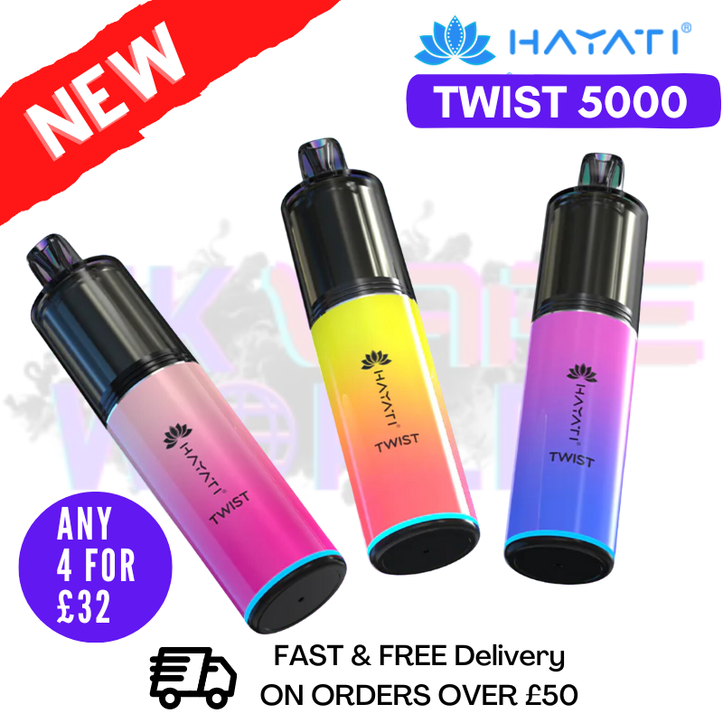 Hayati Twist 5000 Puffs 5k Vape Kit - ONLY £7 EACH!