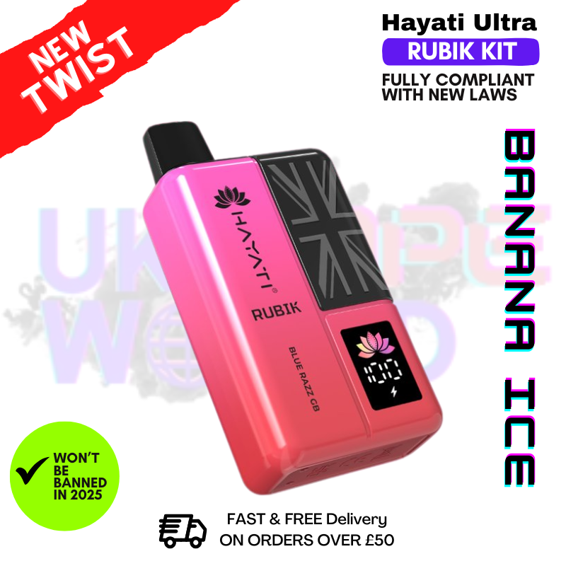 Banana ICE Hayati Rubik 7000 Puff 7K Bar