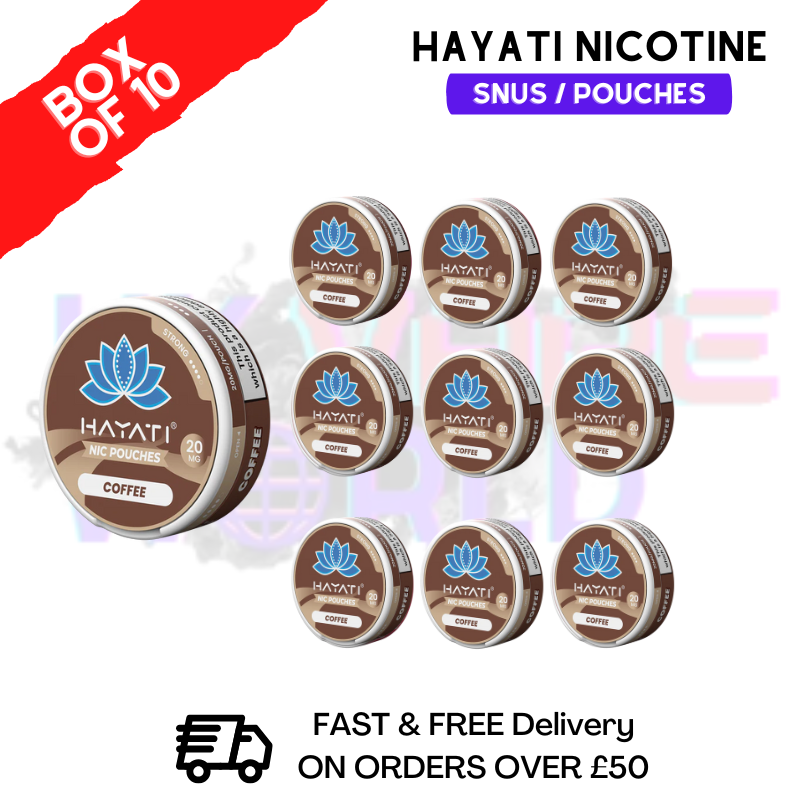 Coffee Hayati Nicotine Pouches Box Of 10