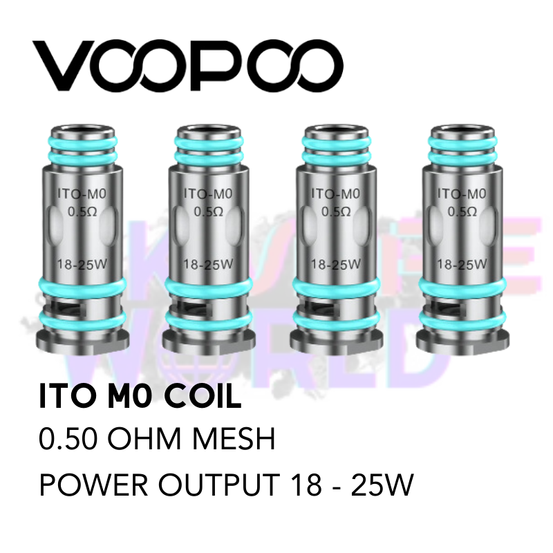 VooPoo ITO Replacment M0 Coil Head 0.50ohm - 5 Pk For £8.99 – UK VAPE ...