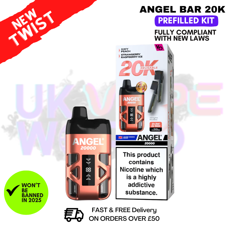 Coral Edition Angel Bar 20K Puff Twist Prefilled Pod Kit