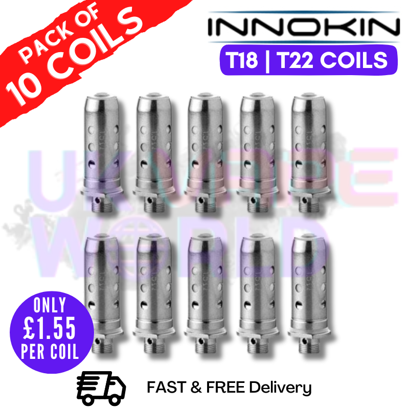 Innokin T18 / T22 Replacement Coils Pack Of 10 - ONLY £1.55 Per