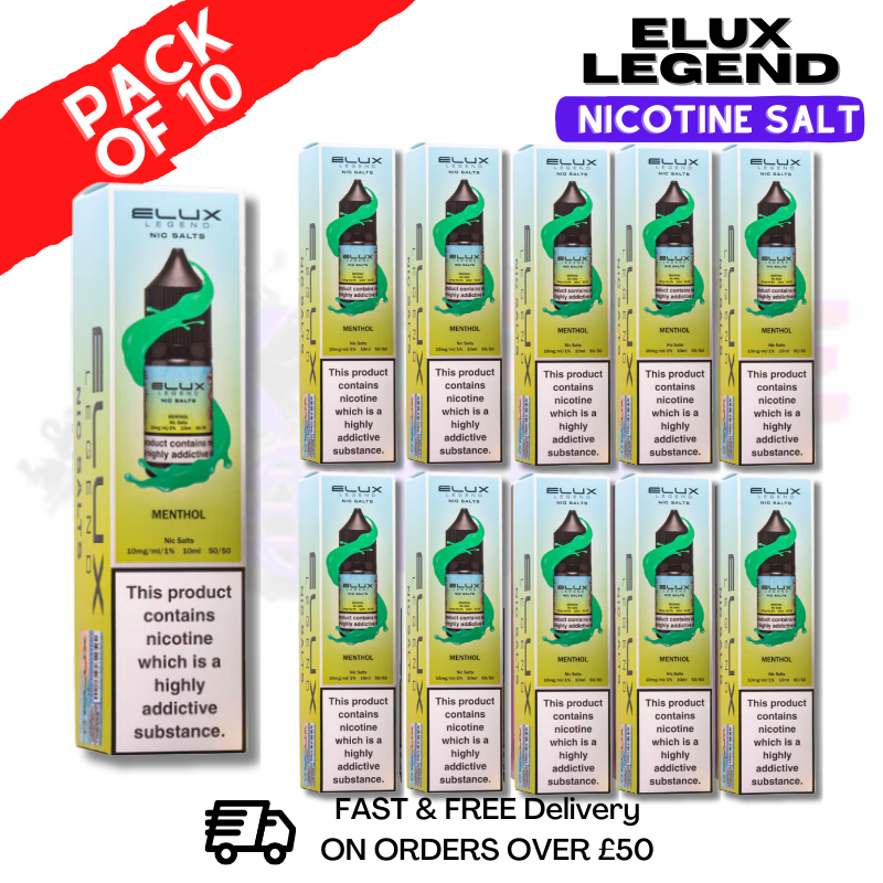 Elux Legend 3500Puff Nic Salt Menthol 10ML BOX OF 10