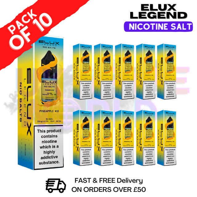Pineapple ICE Elux Legend Nic Salt Pack / BOX OF 10