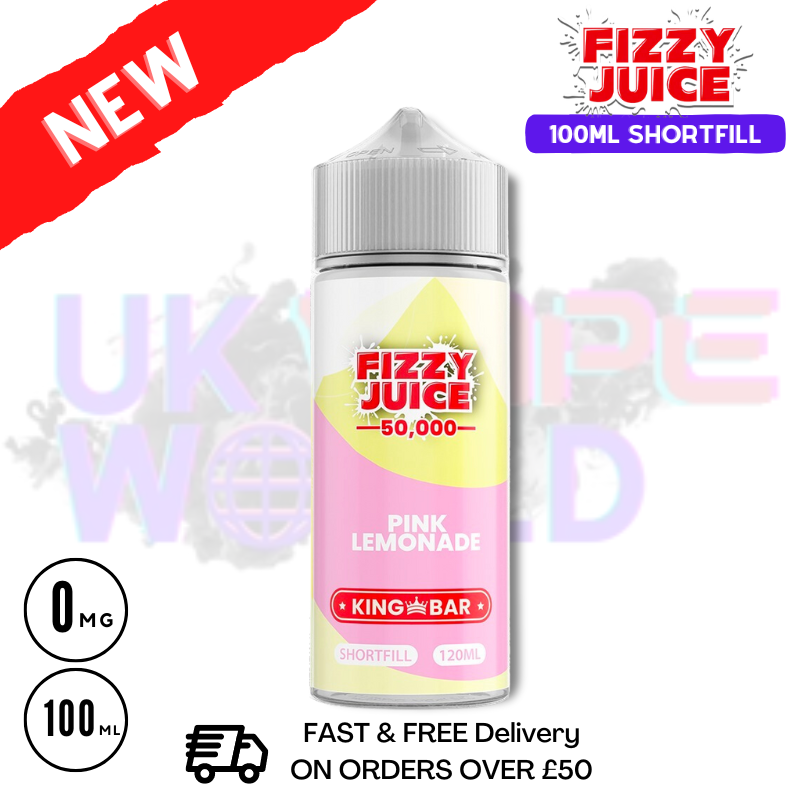 Pink Lemonade Fizzy Juice 100ml E-Liquid - £7.99