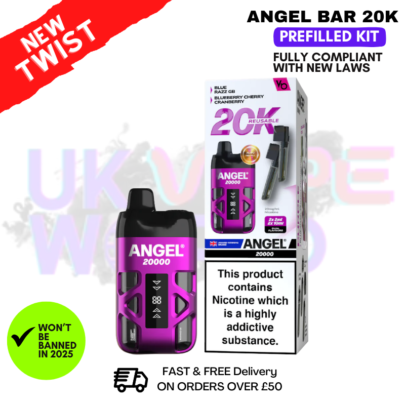 Purple Edition Angel Bar 20K Puff Twist Prefilled Pod Kit