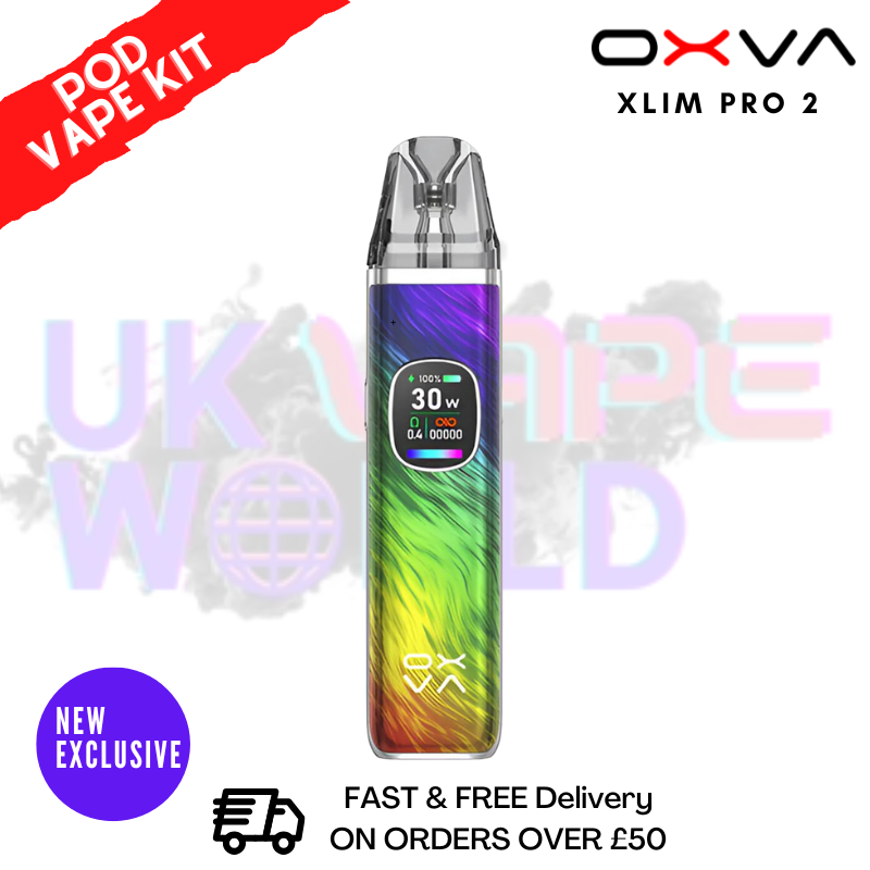 Rainbow Edition Oxva Xlim Pro 2 Pod Kit + Free 100ML Liquid - ONLY £19.99