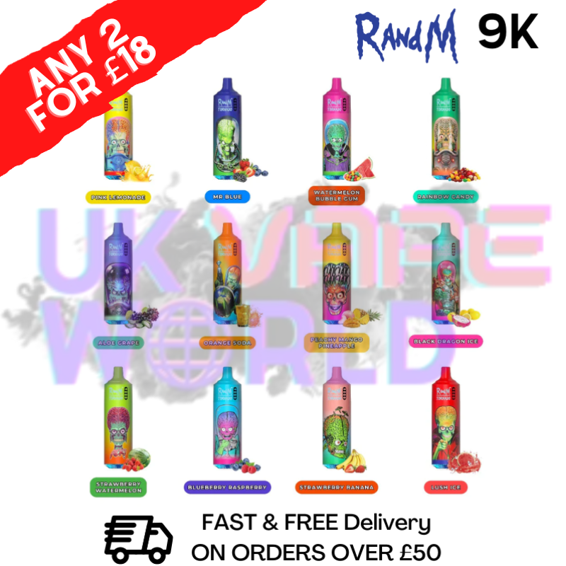 RandM Tornado 9000 Puff 9K Disposable Bar