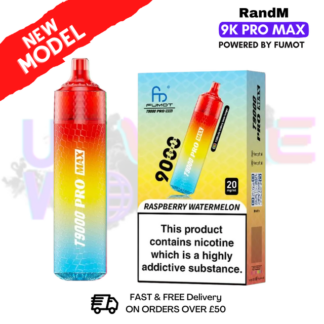 RandM Tornado 9000 Puff 9K Prefilled Pod Kit - ONLY £6.99