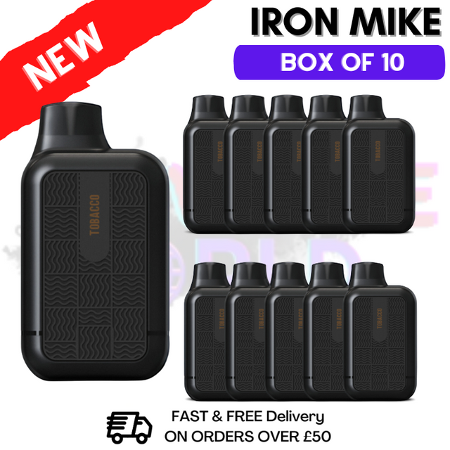 Tobacco Tyson 600puff Bar Pack / Box Of 10 Disposable