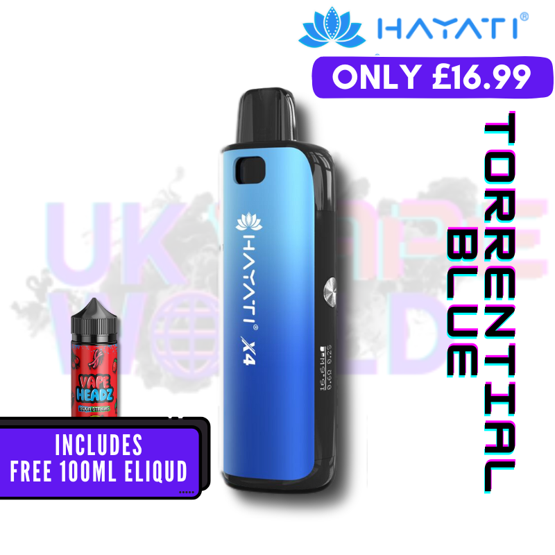 Torrential Blue Hayati X4 Refillable Pod Vape Kit