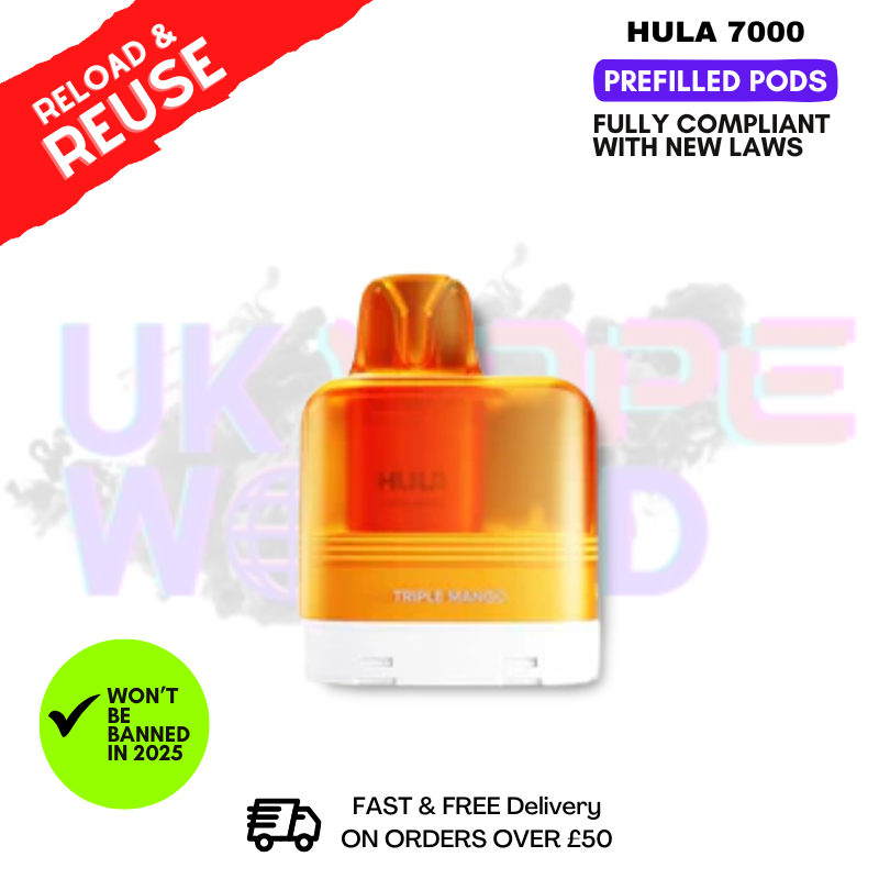Triple Mango Hula 7K Puff Prefilled Pod REPLACEMENT