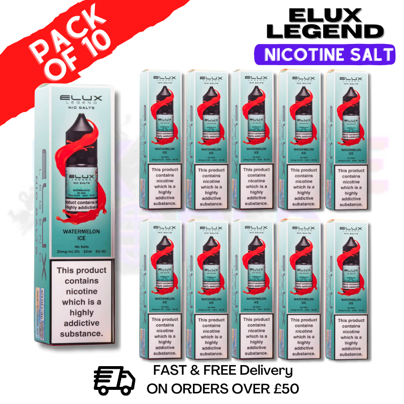 Elux Legend 3500Puff Nic Salt Watermelon ICE 10ML BOX OF 10
