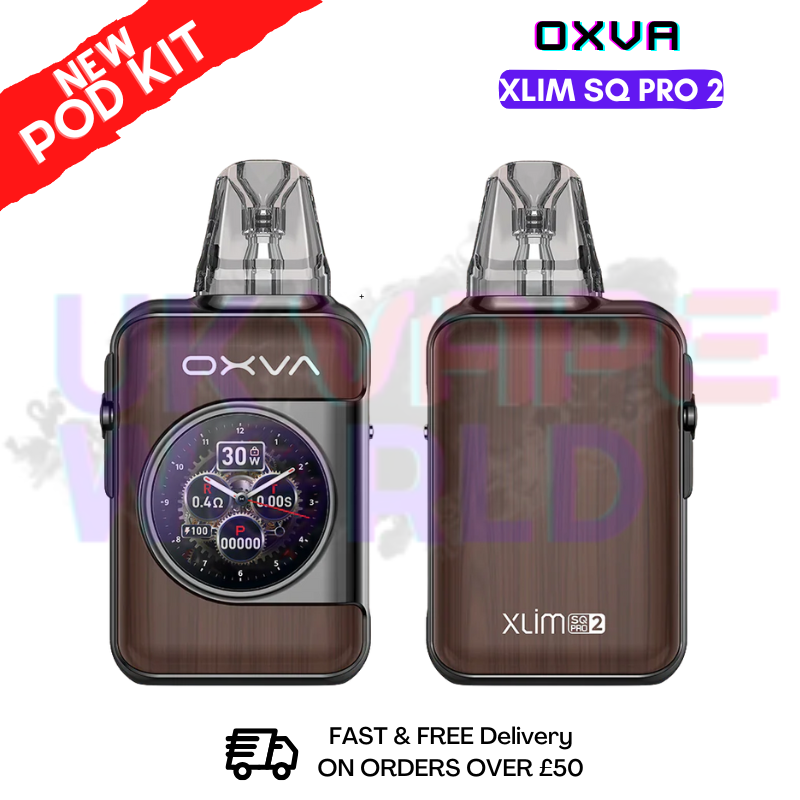 Brown Wood Oxva Xlim SQ Pro 2 Kit | £19.99