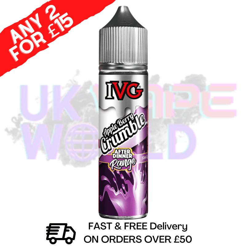 Apple Berry Crumble IVG Shortfill Juice 50ML Eliquid | ANY 2 FOR 15