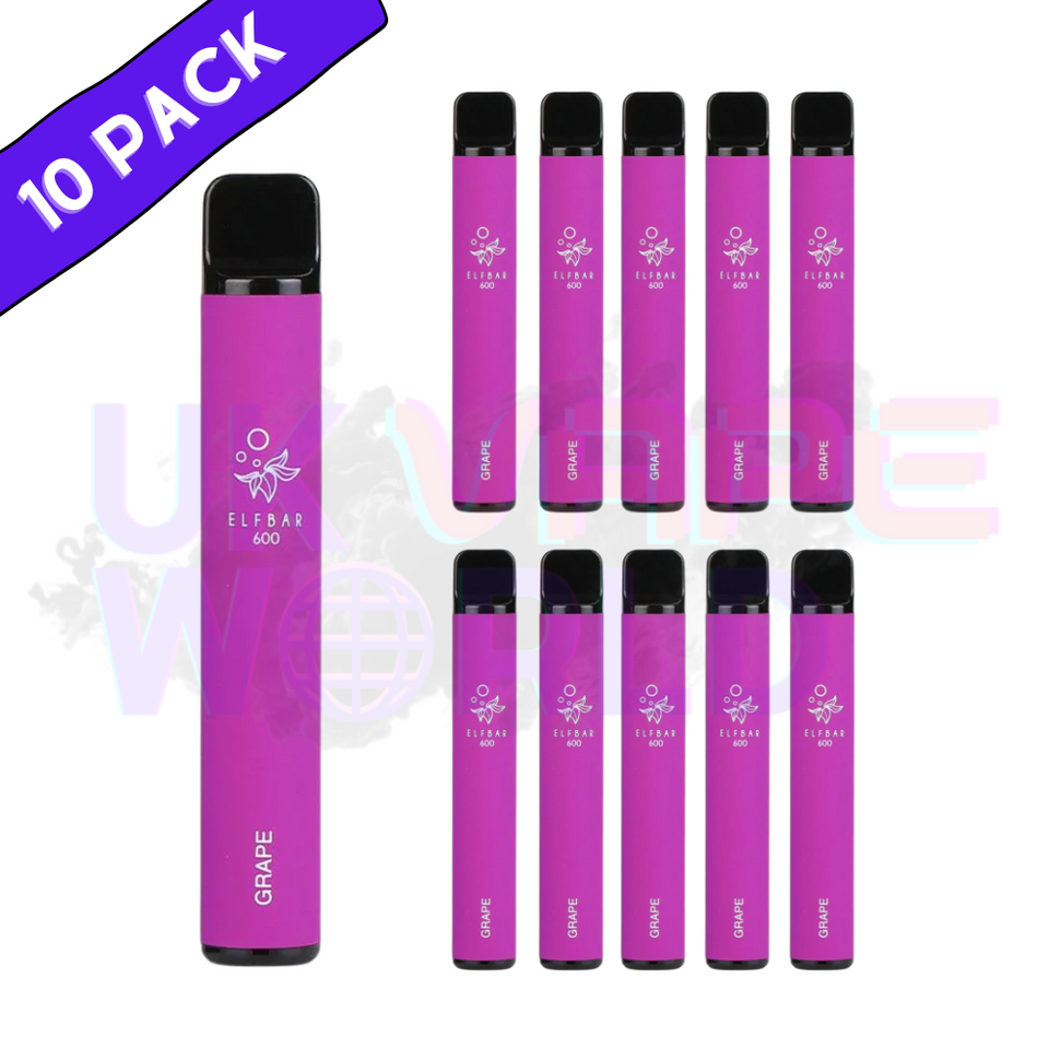 Elf Bar Grape Flavour Box of 10